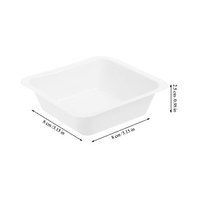 Baluue Weigh Boats - 20pcs Plastic Square Large Weigh Boats for Scale, Anti-Static Weighing Dishes for Powders Liquids, Lab Boat Dish Container Lab Mixing Pan for Measuring