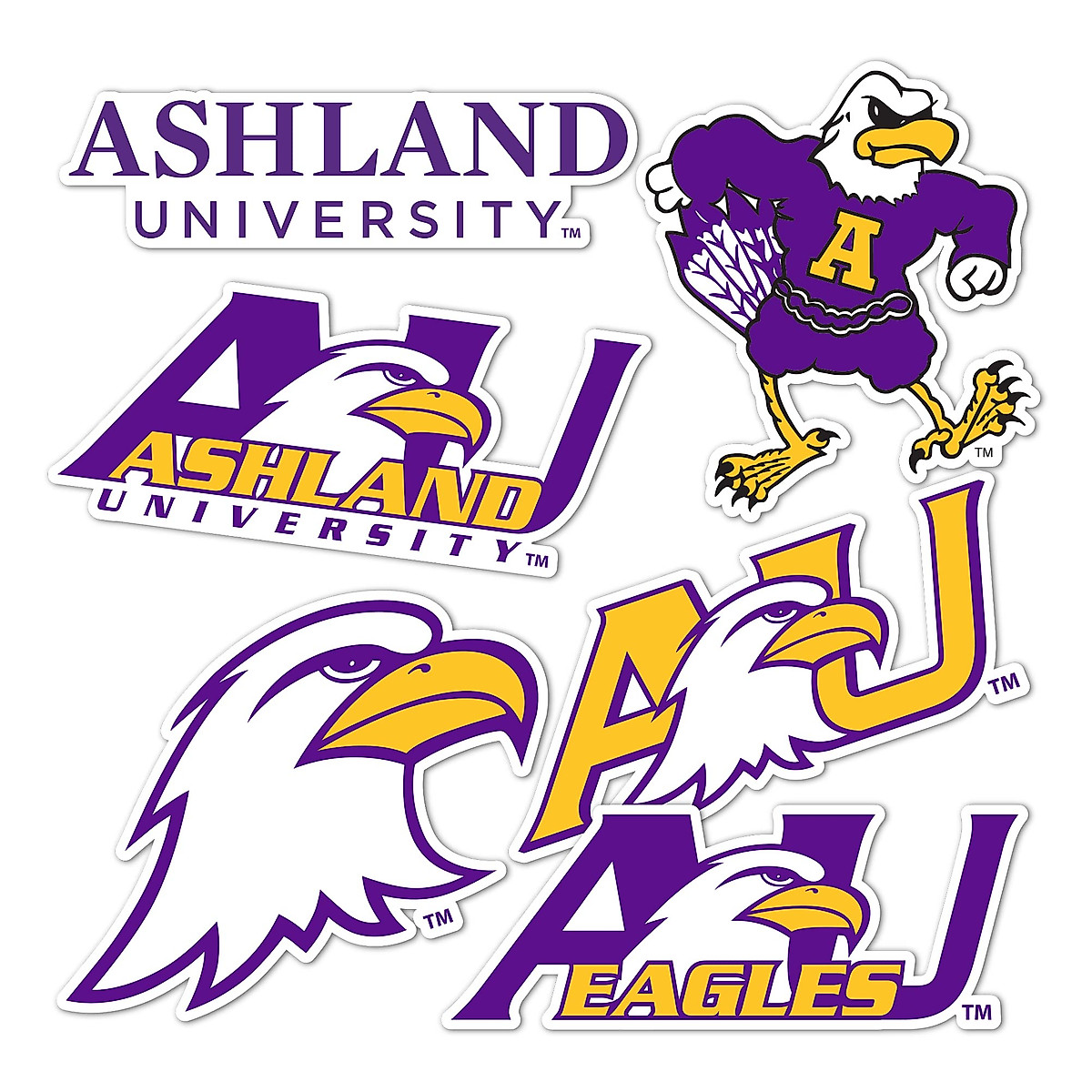 Desert Cactus Ashland University Sticker Eagles Stickers Vinyl Decals Laptop Water Bottle Car Scrapbook T2 (Type 2)