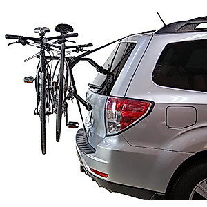 Saris Guardian Trunk 2-Bike Rack - Foldable and Compact, American-Made Steel, Easy Assembly, Secure Bike Transit, Fits Most Sedans, Hatchbacks, Vans for 2 Bikes up to 35 lbs. Each