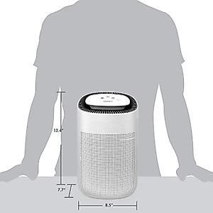 Tenergy Sorbi Dehumidifier w/Air Purifying Function and 3-Pack Replacement H13 Medical Grade Hepa Filter, Ultra-Quiet, Adjustable Air Speeds, and Touch Control
