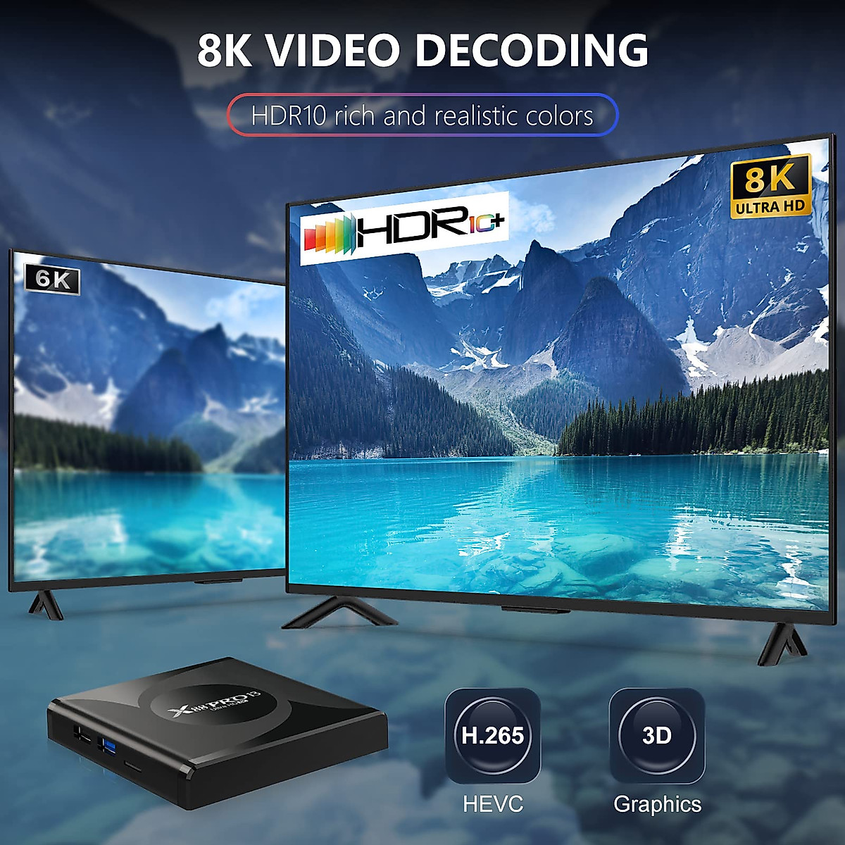 Android 13.0 TV Box, X88 PRO 13 Android Box 2GB RAM +16GB ROM Quad Core 64bit,Supporting BT5.0 2.4G /5G Dual-Band WIFI6 Enternet 8K Android TV Box 2023