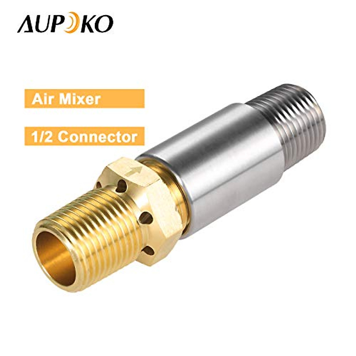 Aupoko Fire Pit Installation Kit with 150K BTU Propane Gas Valve Control Assembly System Kit, Including 1/2' Chrome Key and Quarter-Turn Shut-Off Valve, Replacement for Propane Gas Connection