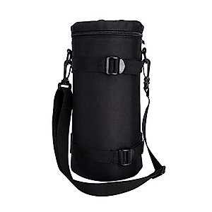 JJC DLP-7 Deluxe Water-Resistant Lens Pouch Case for Tamron SP 150-600mm F5-6.3 Di VC USD G2, Sigma 150-500mm F5-6.3 DG OS HSM, Nikon AF-S NIKKOR 200-500mm f5.6 ED VR, fits Lens Up to 144x 316mm
