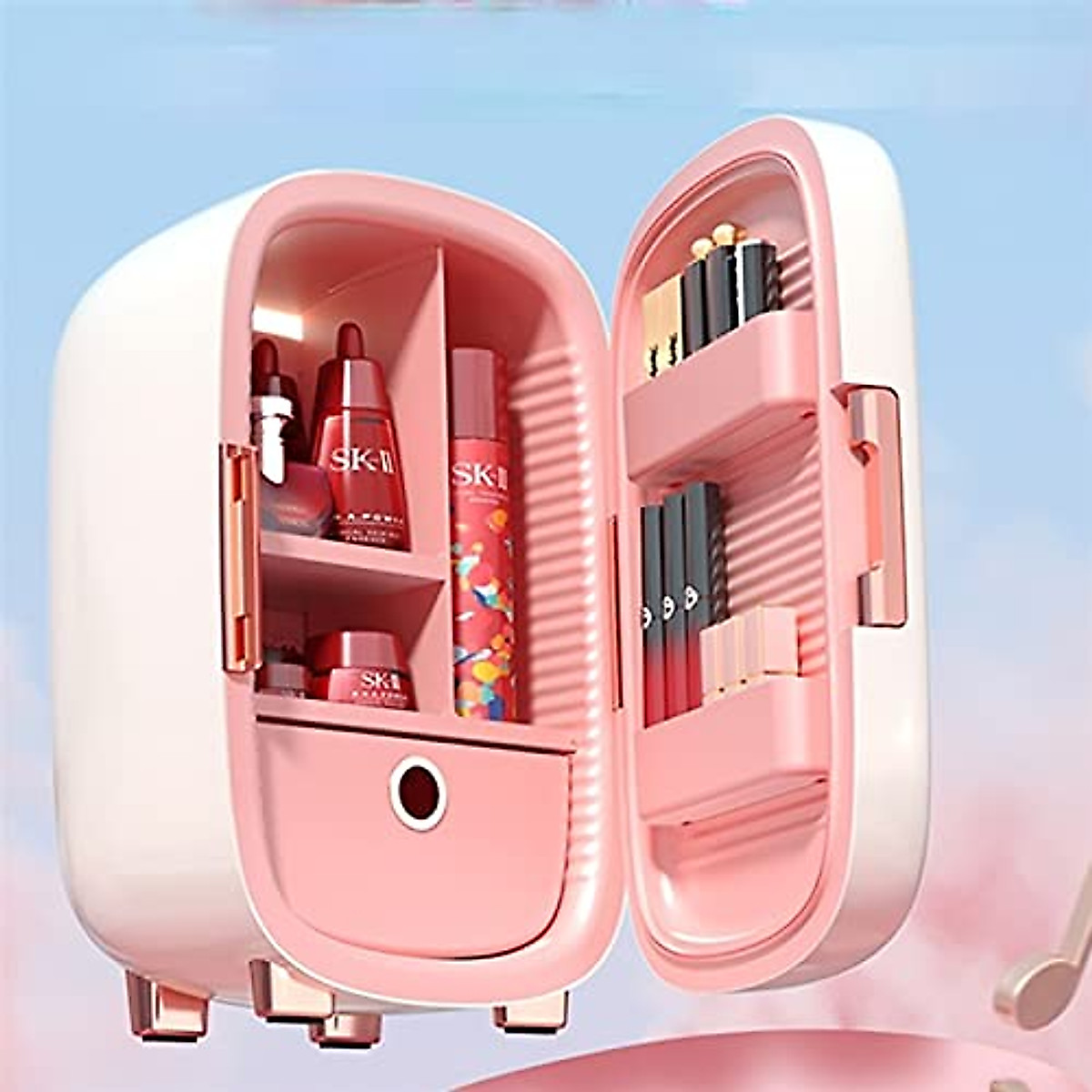HESNDxbx Mini Fridge Professional Beauty Refrigerator Skin Care Cosmetics Small Refrigerator Intelligent Preservation 12L Fridge