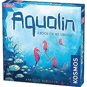Thames & Kosmos Aqualin | Beautiful 2 Player Strategy Board Game | Kosmos Games | Ages 8 and Up | Quality Plastic Tiles | Beautiful Artwork