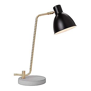 Newhouse Lighting NHDK-AM-BK Amelia Contemporary Table Lamp with LED Bulb Included, Black