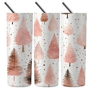 Cartoon Christmas Tree insulated tumblers，Cartoon Christmas Tree coffee cup Gift，Cartoon Christmas Tree Drinking Glasses-Tea Cup-Coffee Mug tumbler with lid and straw 20 oz insulated tumbler cups