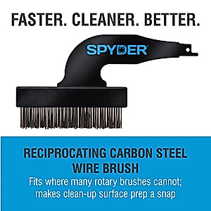 Spyder 400002 Wire Brush Reciprocating Saw Attachment