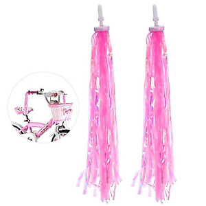 NUOBESTY Kid Bicycle Tassel Bike Handlebar Streamer Scooter Bicycle Grips Tassel Decoration for Boys and Girls 6 Pairs