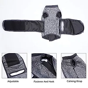 Coppthinktu Cat Anxiety Jacket, Thunder Vest for Cats, Cat Anti Anxiety Vest, Shirt for Cat, Cats Calming Wrap Vet Recommended Calming Solution Vest for Fireworks, Thunder, Travel, Separation