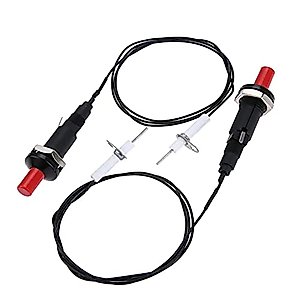 MENSI Piezo igniter with Spark Ignition Electrode 200 Degree Resistance Wire 1 Meter Long Set of 2