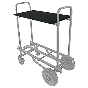 Rockville Rock Cart Pro DJ Equipment Transport Roller Car w/(3) Bags+Floor+Shelf