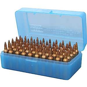 MTM 50 Round Flip-Top Rifle Ammo Box .22-250 to 7.62 X 39