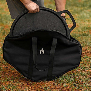 Solo Stove Large Cooktop Carry Case, Suitable for Bonfire and Yukon Cast Iron Wok, Griddle or Grill, Fire pit accessory, Heavy-grade 1680D Nylon/PVC lining, HxL: 1.125"x 25.5"