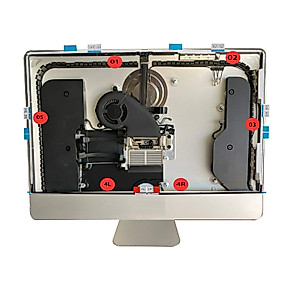 LCD Adhesive Strip Kit (2 Sets), KKDAO LCD Screen Display Strips Stickers Replacement Tools + 2 Opening Wheel Tools, iMac 21.5” 2012/2013 / 2015/2017, A1418 (iMac 21.5 Inch-A1418)