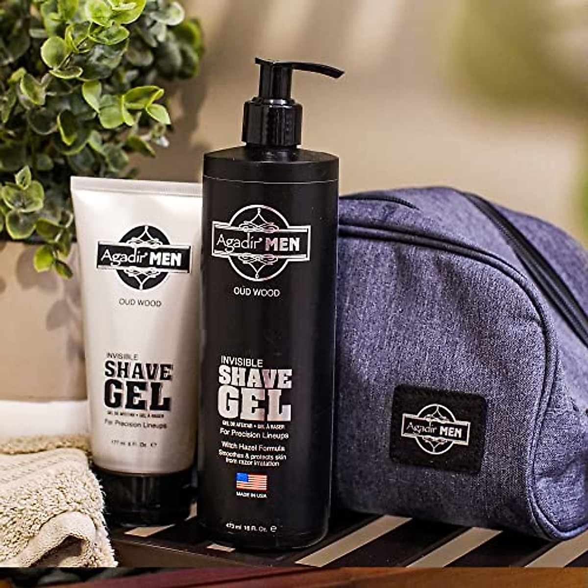 AGADIR MEN Invisible Shave Gel, 16 fl. oz.