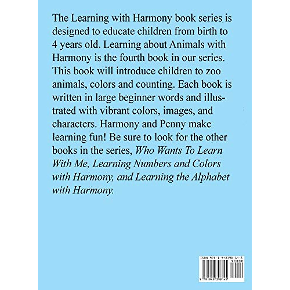 Learning About Animals With Harmony (Learning with Harmony)