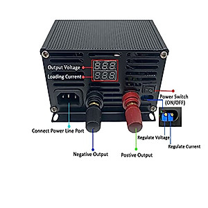 DC Power Supply, Single Output AC to DC 1500W 27V 55a Adjustable for Charging Battery Laboratory 12V Volt Power Supply Unit,Electroplating DIY(15V_1500W)