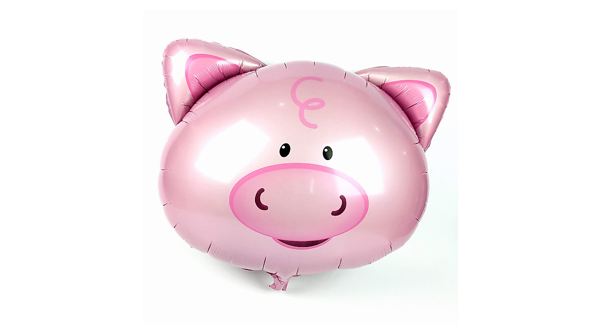 Pink Pig Balloons for Party Decorations | Durable Aluminum Foil 10 pcs