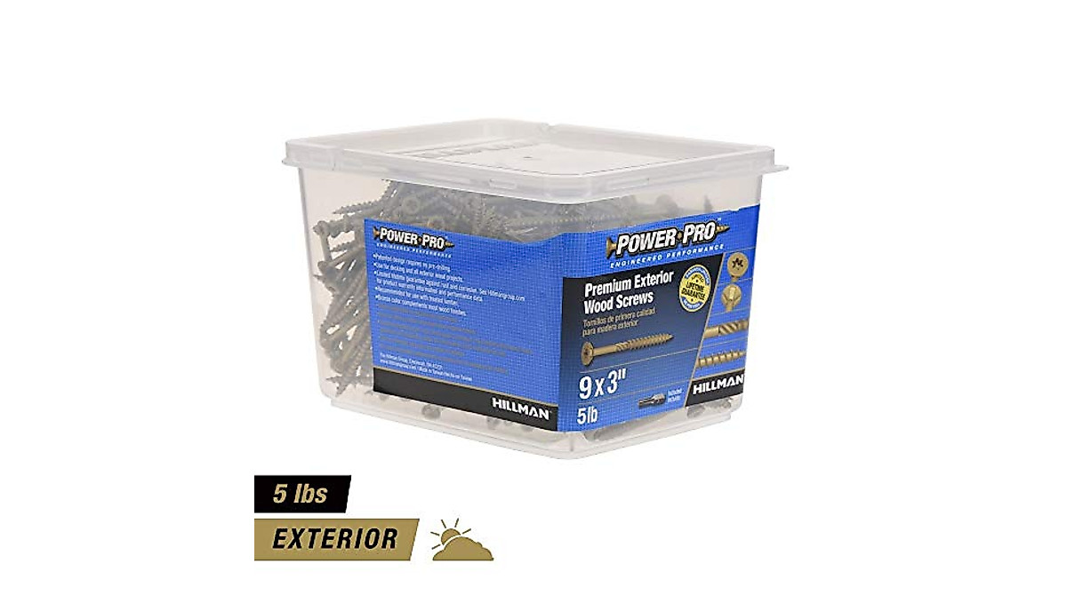 Power Pro Exterior Wood Screws - Fast, Rust-Resistant & Durable