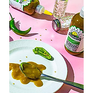 Serrano Hot Sauce by Yellowbird - Serrano Pepper Sauce with Serrano Peppers, Cucumbers, and Lime - Plant-Based, Gluten Free, Non-GMO Hot Pepper Sauce - Homegrown in Austin - 19.6 oz