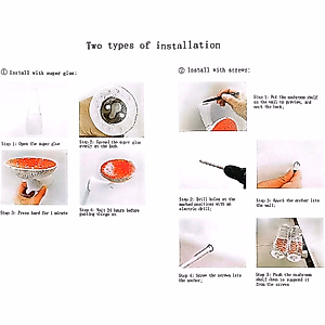 3 Pcs Mushroom Wall Floating Cute Cottage Core Shelf Whimsical Room Decor Wall Mounted Hanging Shelves for Bedroom Living Room Bathroom Kitchen,Unique Mushroom Gifts for Girls and Boys,Mixed Sizes