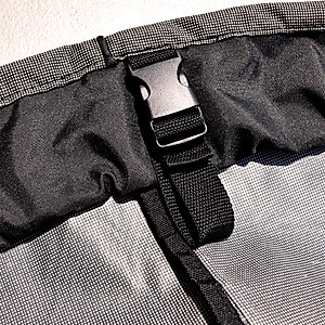 Budge NeverWet Mojave Round Patio Table Cover, Black Ivory, Medium