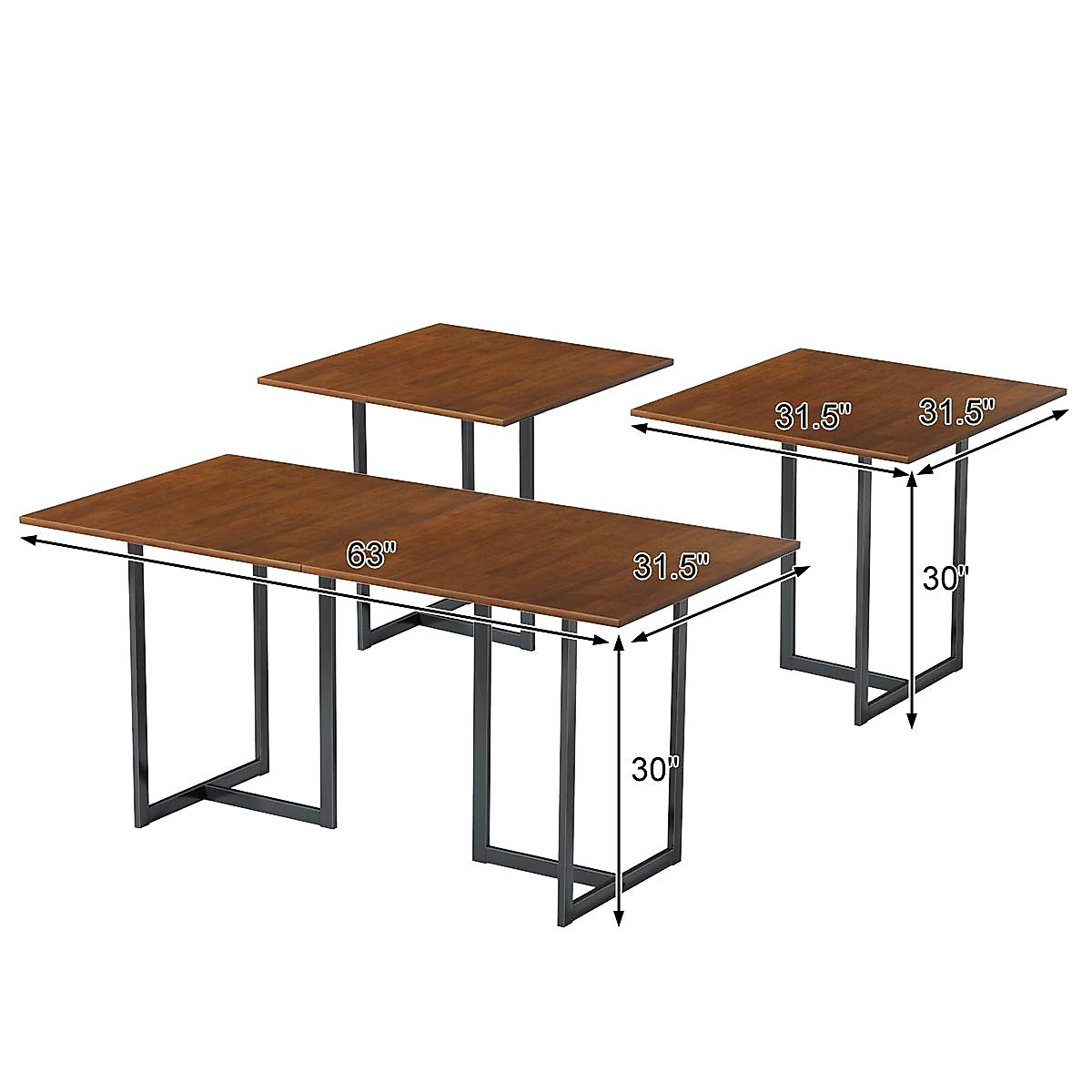 Tangkula 63 Inch Computer Desk, Large Writing Table, Modern Versatile Writing Desk with Spacious Desktop, Computer Workstation Study Table Home Office Desk (63” x 31.5” x 30”)