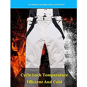 Women's Detachable Ski Bib Pants Ladies Outdoor Windproof Waterproof Snow Pants Waterproof and Breathable,style4 S