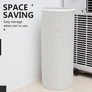 YoleShy 5 Inches Diameter Portable Air Conditioner Exhaust Hose Portable AC Hose with Clockwise Thread 80 Inch Length Compatible with Delonghi and More