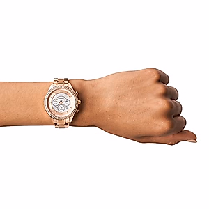 Fossil Stella Gen 6 Hybrid 40mm Stainless Steel Smart Watch, Color: Rose Gold (Model: FTW7063)