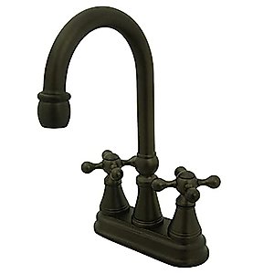 Kingston Brass KS2495KX Governor Bar Faucet, 5", Oil-Rubbed Bronze
