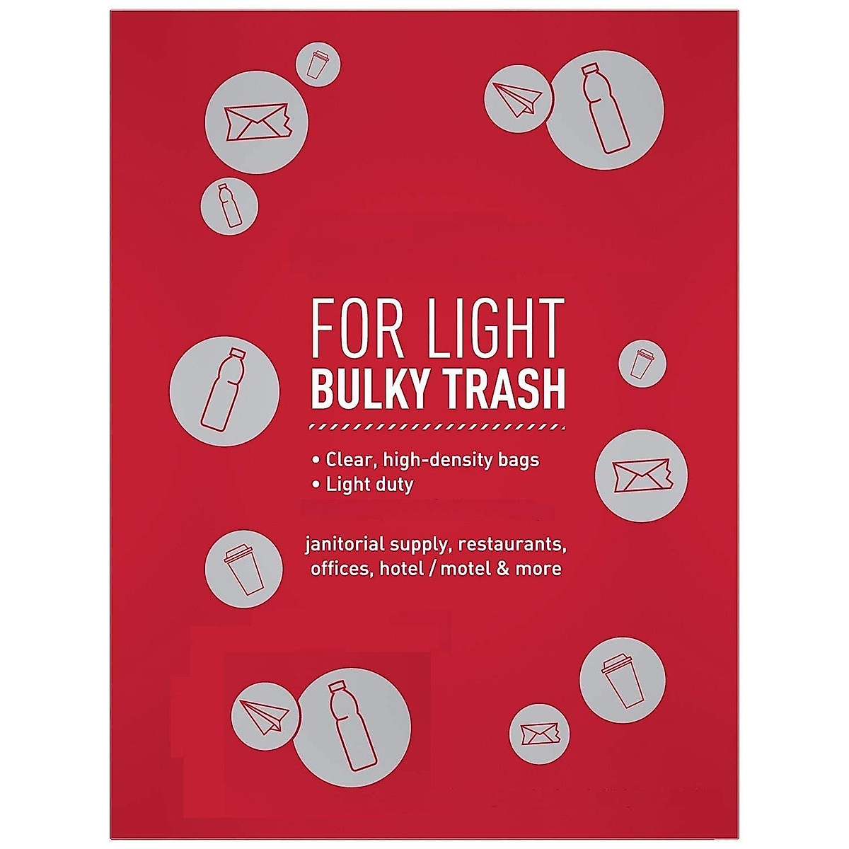 4 Gallon Trash Bags - 150 Small Mini Garbage Bags | 17" x 18" Clear Waste Basket Trash Bags | Bulk Plastic Bathroom Trash Can Liners