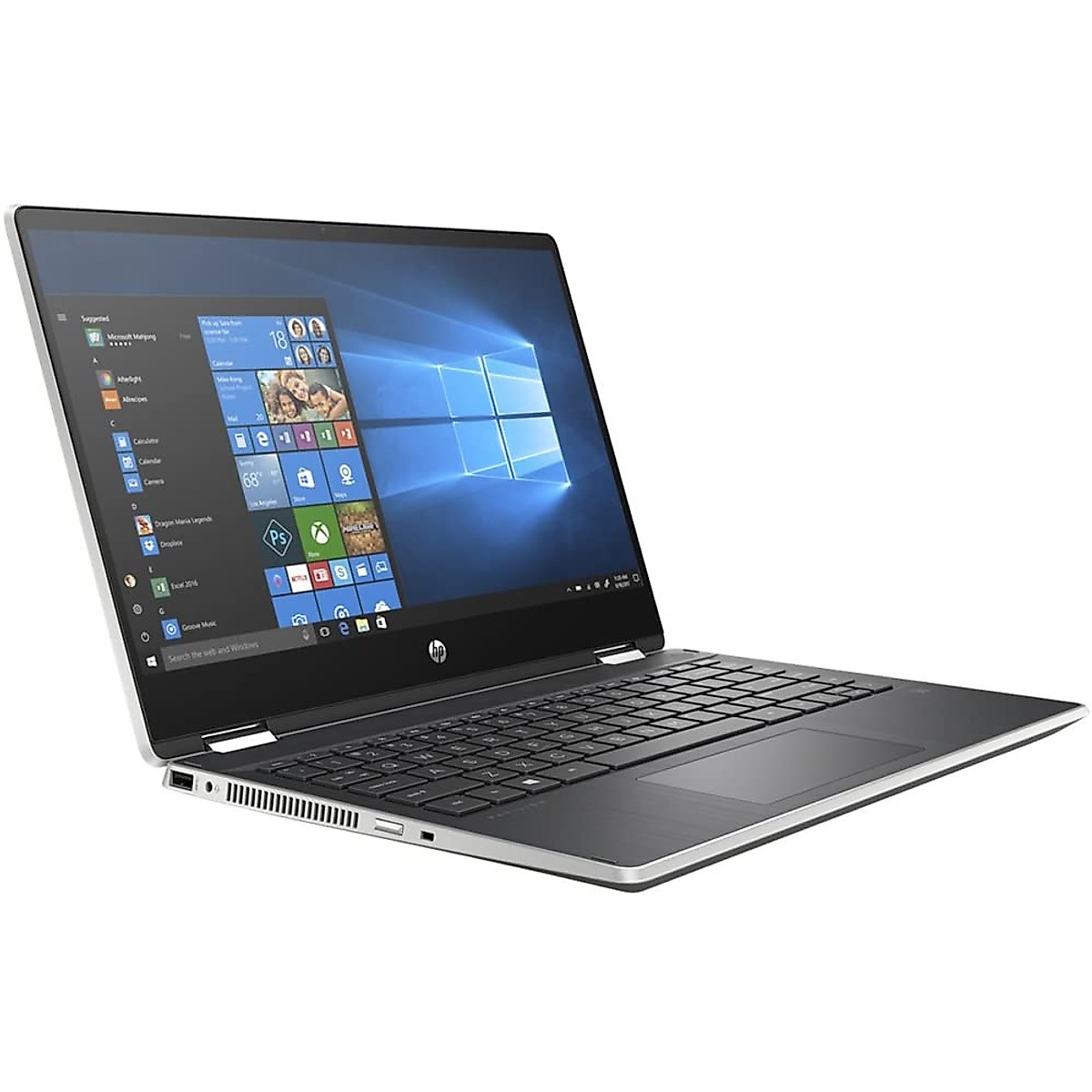 HP 14inch 2in1 X360 HD Touchscreen Laptop PC, Intel Core i51035G1 Processor, 16GB DDR4, 1TB SSD, Bac Silver 14 14.99 inches HP x360 2in1 14.0 0