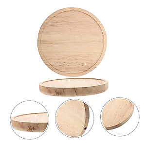 HOMSFOU 2pcs Wall Mount Bookshelf Wood Decor Wall Hooks Decorative Wall Mounted Bookshelves Wood Trim Wood Bookshelf Round Bookshelf Wall Decor Holder Wall Shelf Wooden Rack Television 15c