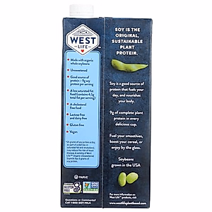 Westsoy Organic Unsweetened Soymilk Original -- 32 fl oz - 2 pc