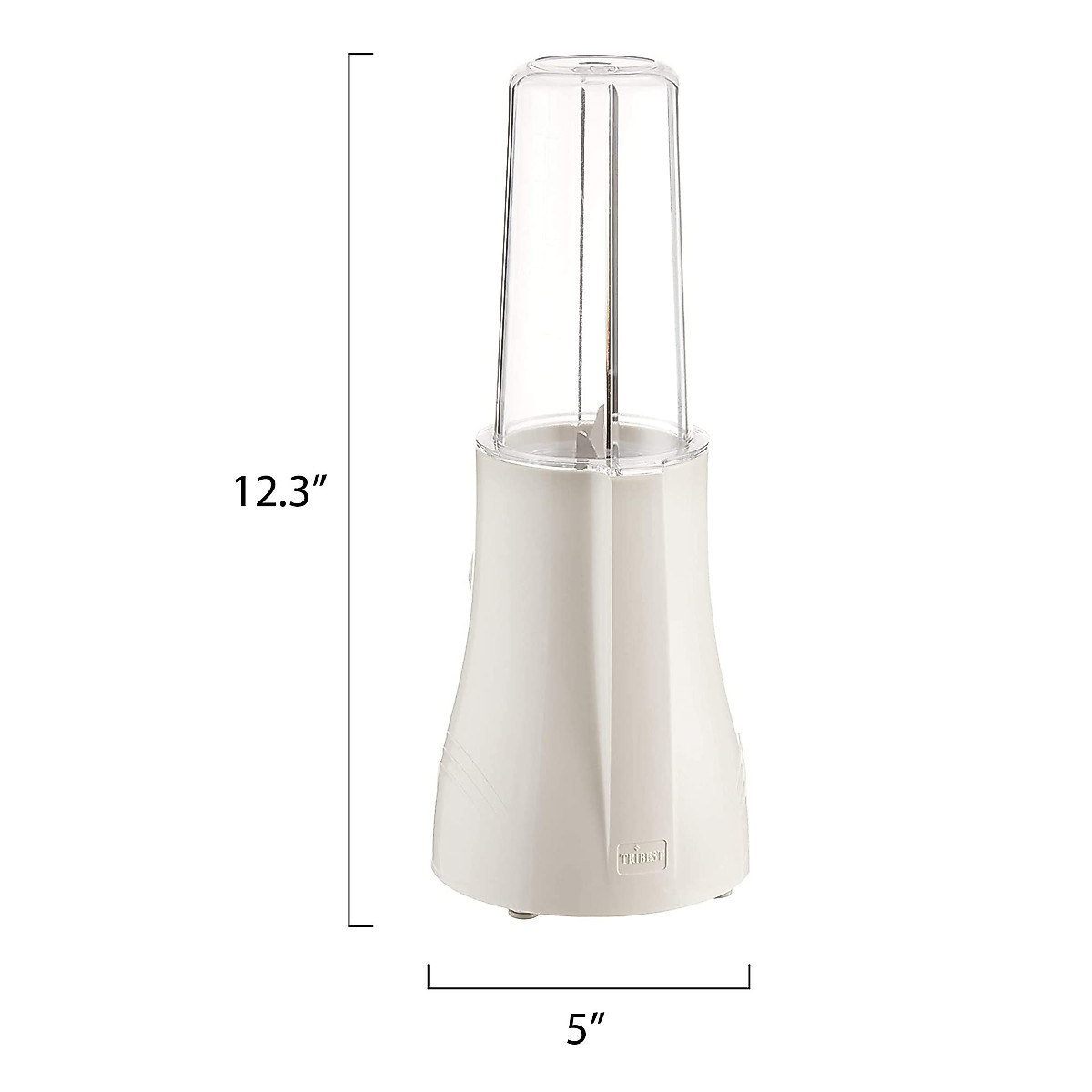 Tribest PB-250 Kitchen Grinder & Personal Blender for Shakes and Smoothies with BPA-Free Portable Blender Cups, White