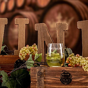 IT'S A SKIN Don’t Even Ask Bad Day Good Day |Stemless Wine Glass 17oz for red and white wine - Mothers Day, Grandmothers, grandma Incl free wine/food pairing card