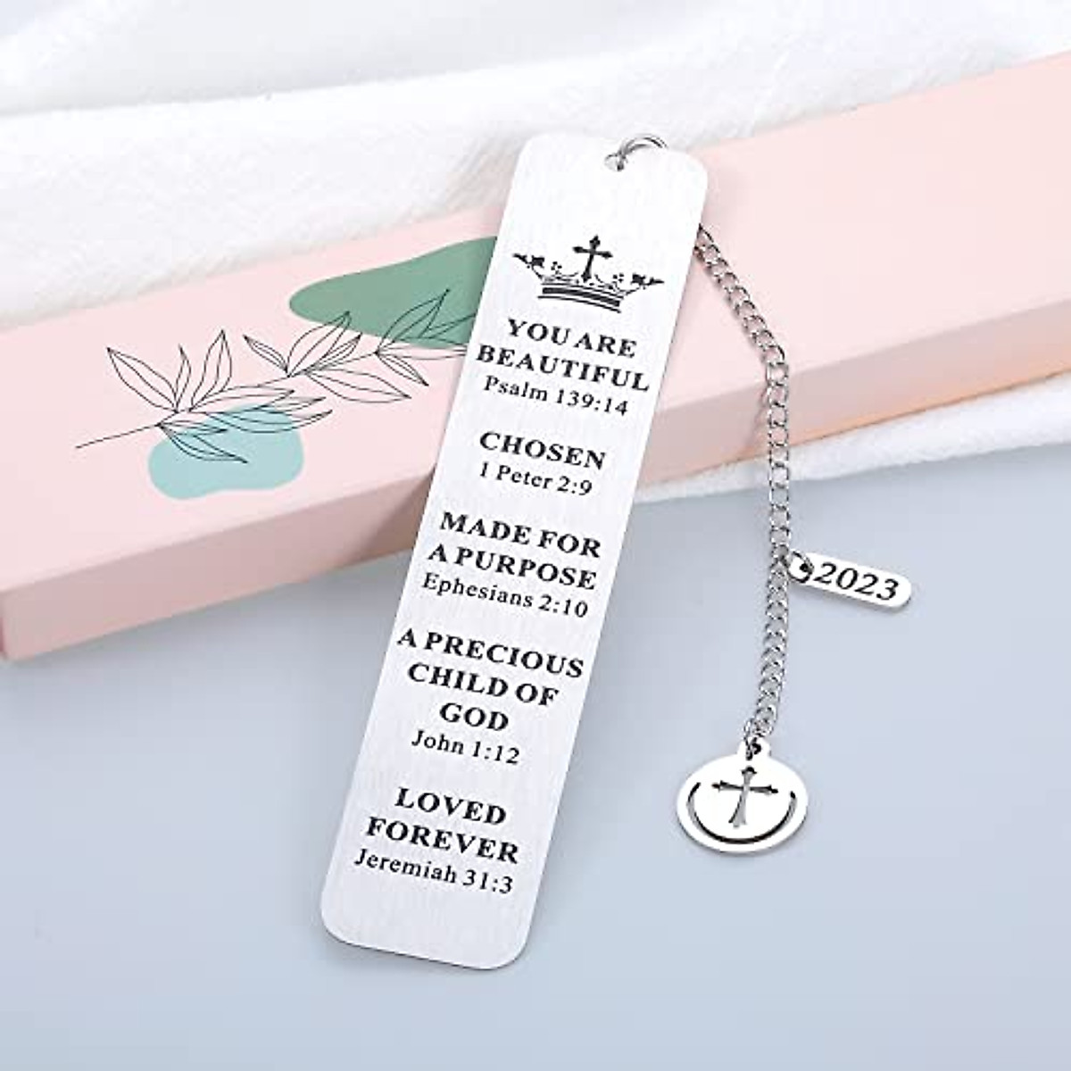 Inspirational Christian Gifts for Women Bible Verse Bookmark for Teen Kid Girl Catholic Daughter Graduation Gift for Her Birthday Gift for Female Friend Sister Book Lover Baptism Religious Church Gift