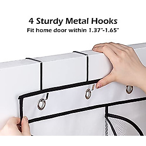 KIMBORA 12 Extra Large Pockets Hanging Shoe Organizer and Dual Sided Hanging Closet Organizer