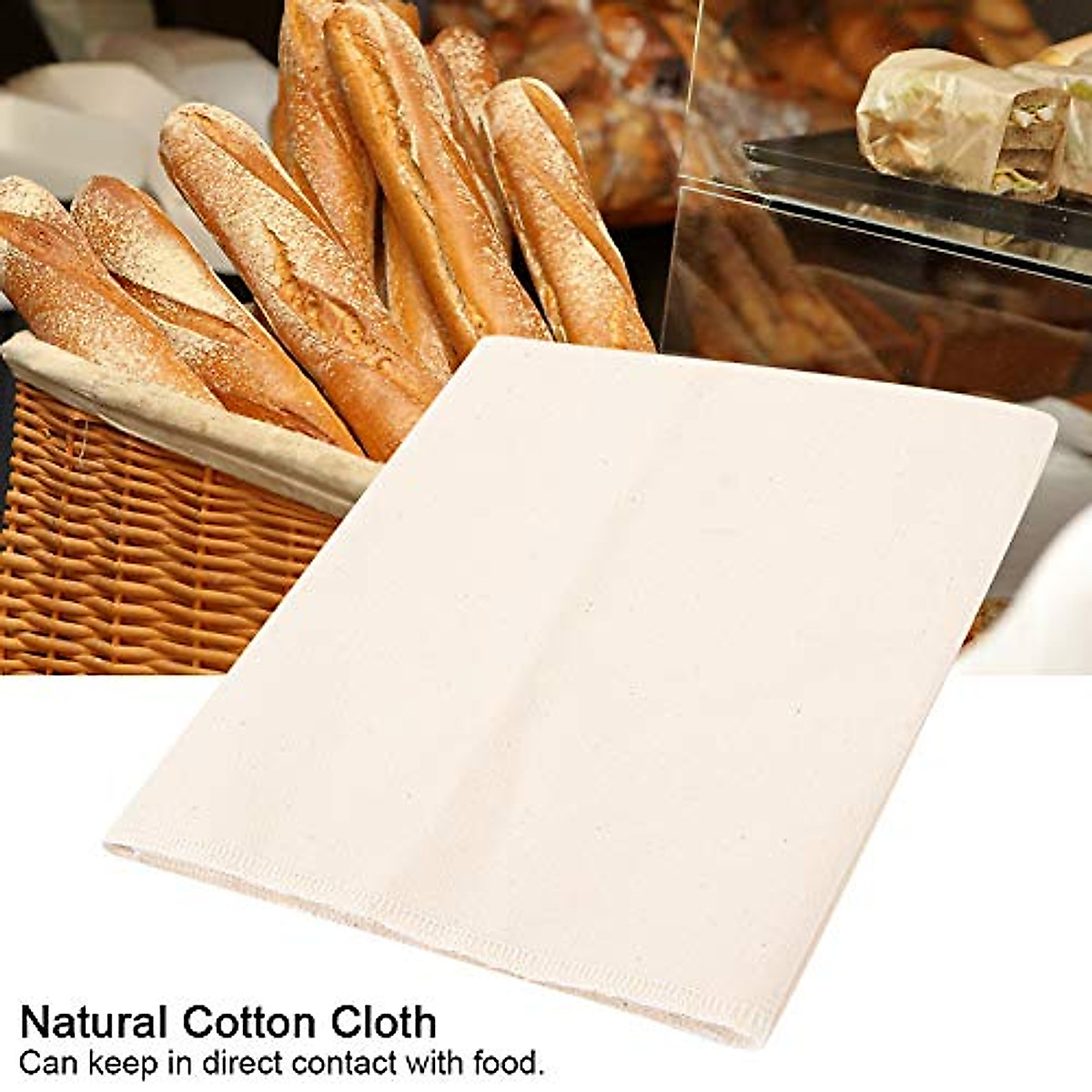 Proofing Cloth Baking Cloth Mat Cotton Bread Baguettes and Breads Baker's Couche Resistant Kitchen