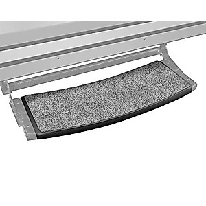 Prest-O-Fit 2-0373 Outrigger Radius RV Step Rug Castle Gray 22 In. Wide