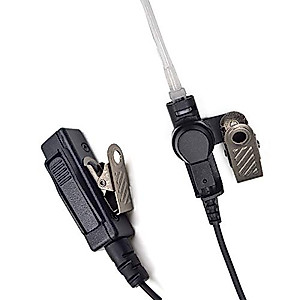 AIRSN XTS2500 Earpiece for Motorola Radio XTS5000 XTS3000 Walkie Talkie with Acoustic Tube and Mic&PTT Surveillance Headset
