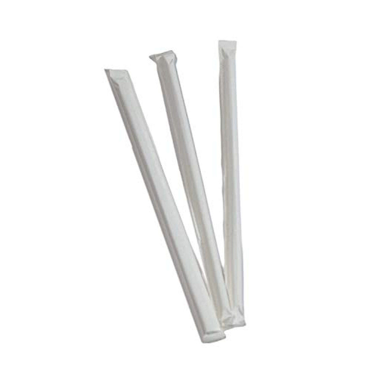 Concession Essentials Paper Wrapped Clear Giant Plastic Drinking Straws. Thickness is .3mm and Length is 10.25 Inches.7.5mm Thick and Paper Wrapped (CEClearGiant10wrapped-300Count)
