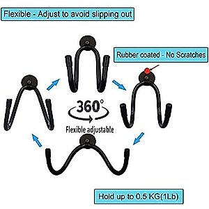Pmsanzay Magnetic Game Controller Holder, Adjustable Game Controller Rack Storage Mount for Computer/Gaming Controllers for Xbox One PS5 Switch Series X Pro Controller,etc - No Game Controller