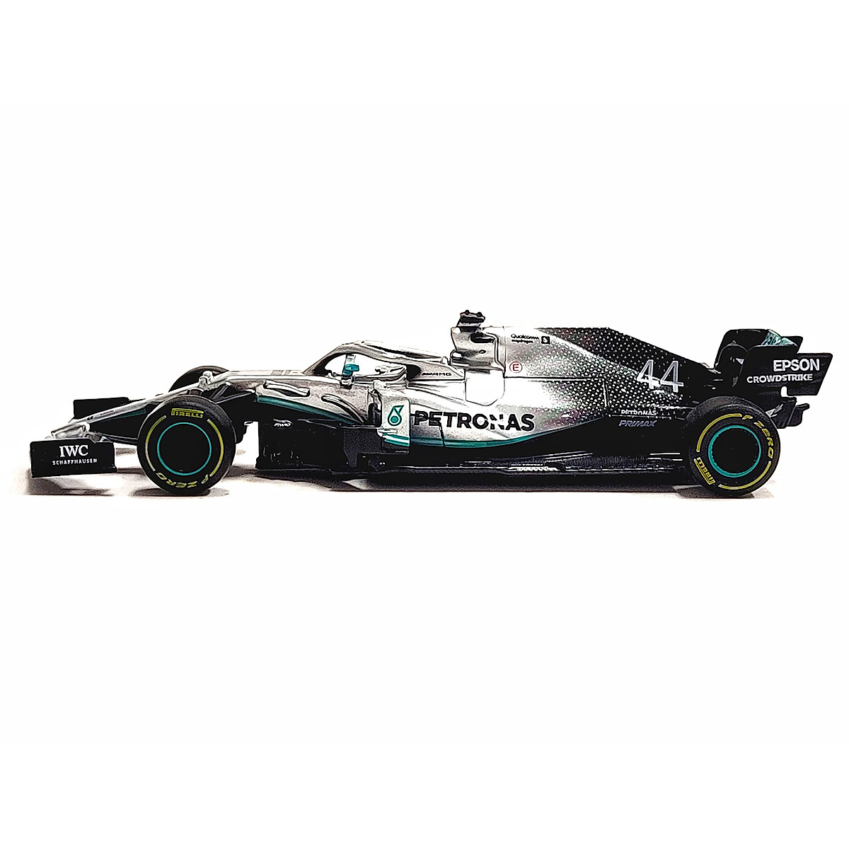 Mercedes AMG Petronas F1 W10 EQ Power+ #44 Lewis Hamilton F1 Formula One (2019) 1/43 Diecast Model Car by Bburago