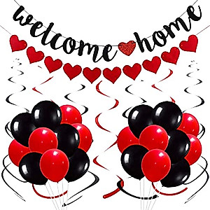 Welcome Home Party Decorations, Welcome Home Banner, Welcome Back Family Gathering Party Decorations Supplies