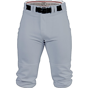 Rawlings Mens Knee High Baseball-pants, Grey, Medium US