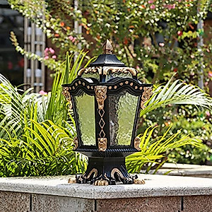 WHYSFX Creative Pillar lamp Outdoor Garden Light Waterproof Home Villa Fence Residential Balcony Sconce Lawn lamp