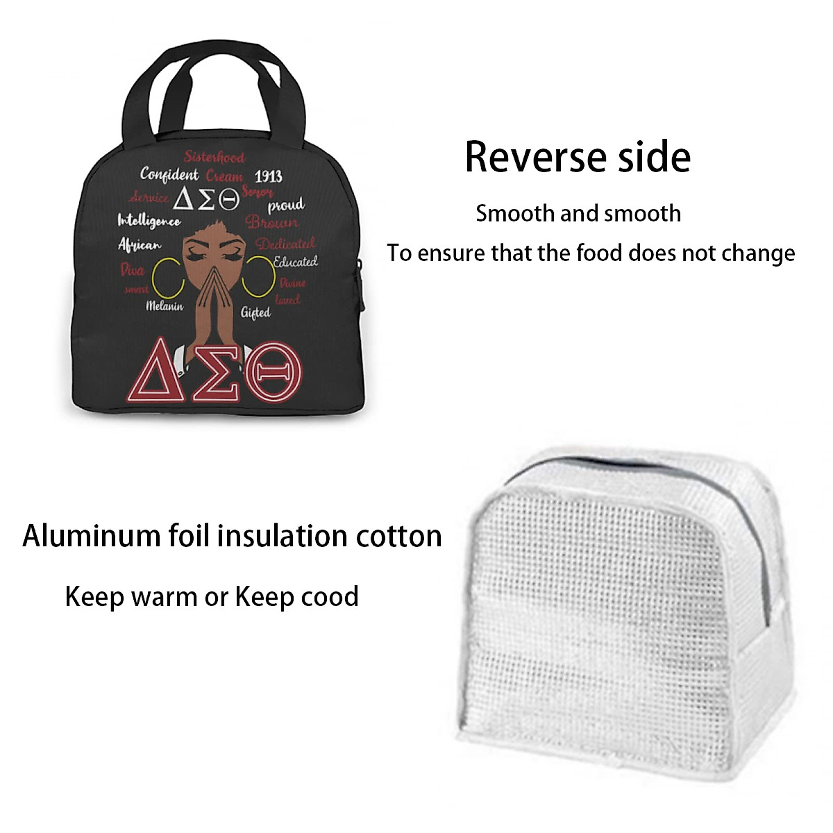 Birsppy OIPMKNVU Durable Lunch Box Lunch Bag Tote Reusable Thermal Insulation And Cold Preservation Meal Tote